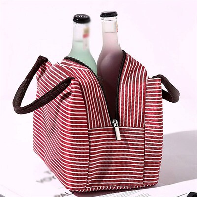 Lunch Bag Handle Inulation Cooler Bag For Women Kid Lunch Bo