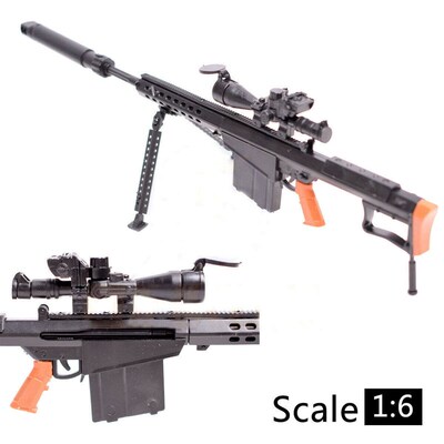 1:6 M82A1 Barrett Sniper Rifle Assembling Toy Gun Model Asse