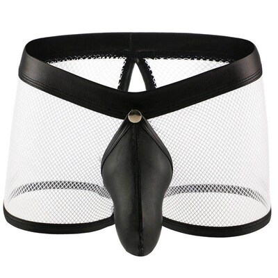 Mens flat underwear with high breathability and low waist