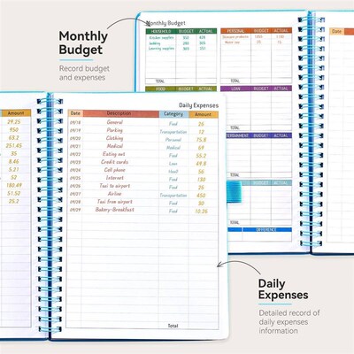 PU Budget planner Expense Tracker Notebook saving Journal