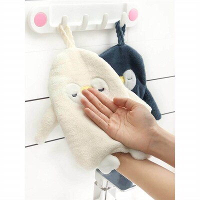 Cartoon hanging absorbent hand towel kitchen toilet children