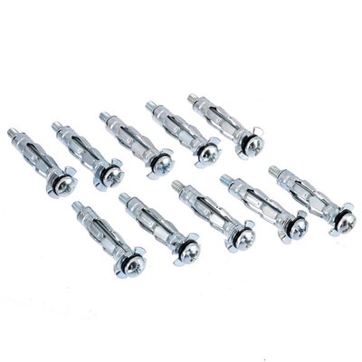 *10PCs M4X32 Hollow Wall Anchors Metal Cavity Plasterboard
