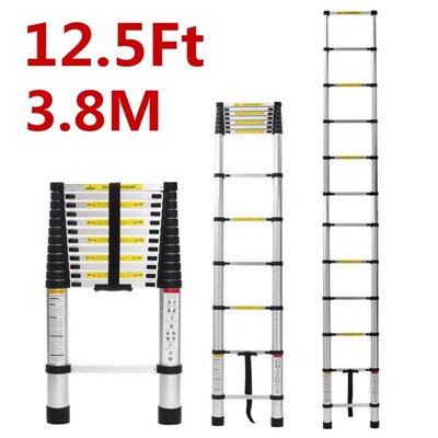 For VIP 3.8m/3.2m Alloy Aluminium Ladder Telescopic Retracta