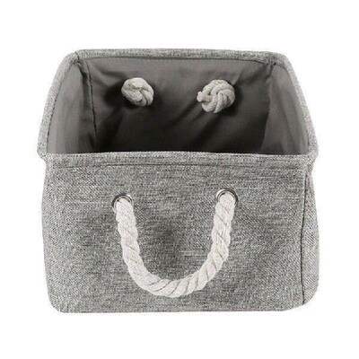S/M/L Linen Storage Basket Foldable Sundries Storage