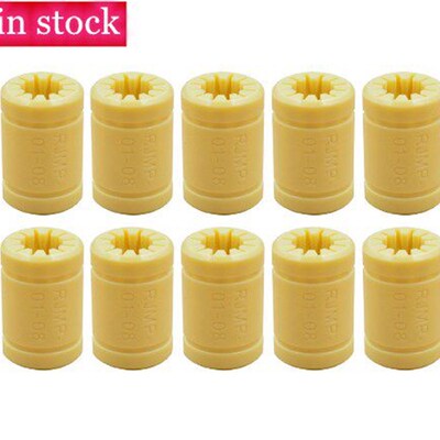 10 LM8UU 3D Printer Solid Polymer Bearing 8 mm Shafts for Me