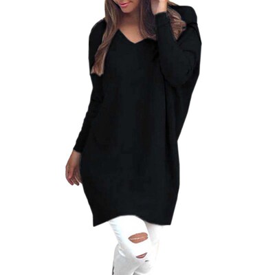 Fashion Women Tops V Neck Long Sleeve Tunic Pullover Casual