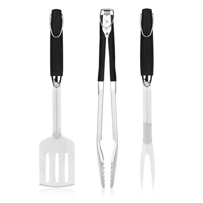 Plastic Handle Stainless Steel Barbecue Set Bbq Grill mbinat