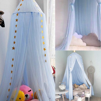 Kids Mosquito Net Hanging Tent Star Baby Bed Crib Canopy Tul