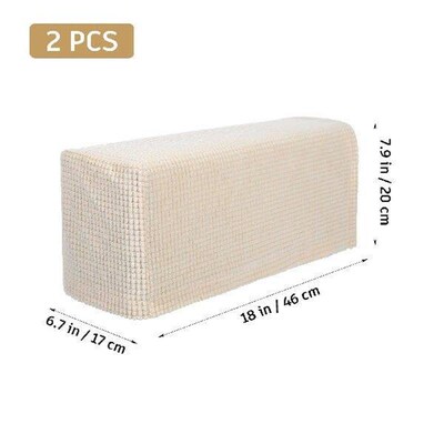2 Pcs Armrest Cover Furniture Couch Covers Velvet Sofa for