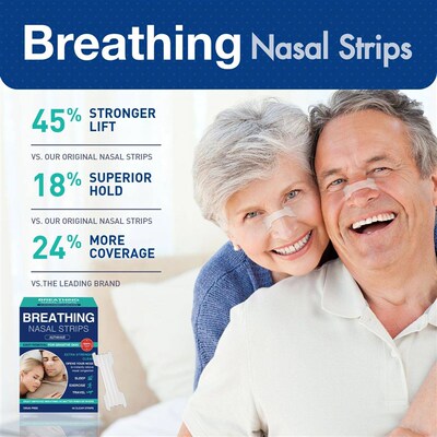 Anti-Snoring Nasal Strips, Physically Expand Nasal Passages,