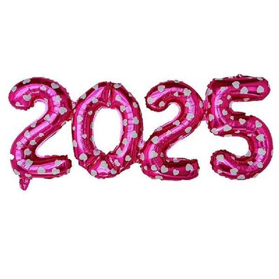 2025 Balloon Balloons Number Foil Balloons Party Props