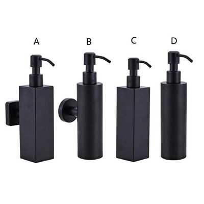 200ml Wall Mounted Shower Bottle Pump Stainless Steel Shampo