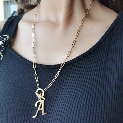Ins Womens Fashion Creative Letter Design Exquisite Stainle
