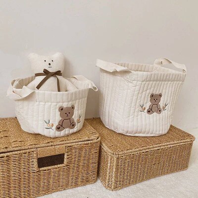 2024 New Diaper Bag Nappy Caddy Baby Items Toy Storage Bag f