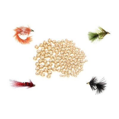 New 50pcs Brass Beads 2.4-3.8mm Fly Tying Head Multi-Color