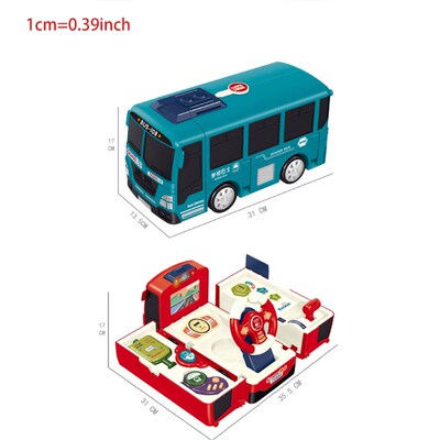 Eletric Simulation Steering Wheel Bus Light Sound Children K