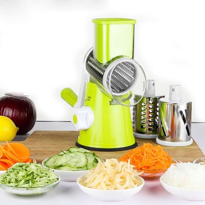 Multi Manual Slicer Vegetable Fruit Cutter Round Mandoline C