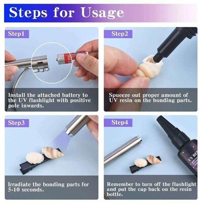 UV Bonding & Welding Glue Kit Super Bonding UV Glue With Bla
