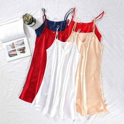 Strap Sleeping Skirt Womens Summer Clothes Underwear