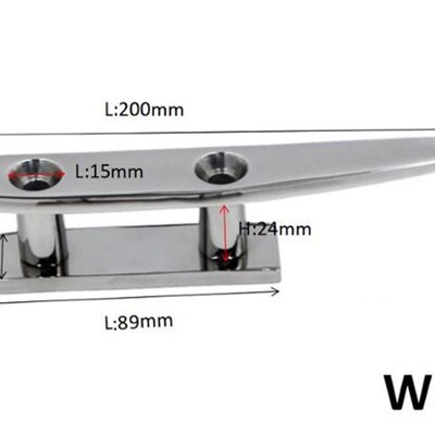 4  5  6  8  316 Stainless Steel Polished Combo Mooring Cleat