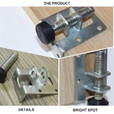 4 Pcs Desk Legs Furniture Mat Adjustable Screw Leveler