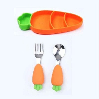 Practical Baby Silicone Cartoon Tableware Supplement Bowl