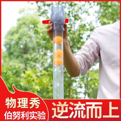 科学实验物理秀逆流而上科技课舞台表演道具浮力伯努利实验发明