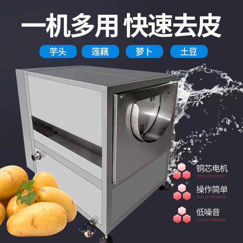 土豆清洗去皮机小型芋头莲藕清洗机生姜去皮机生蚝果蔬毛刷清洗机
