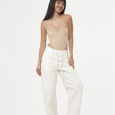 TXLYB 肌理棉宽松薄款挺阔香蕉裤阔腿弯刀裤梨型百搭休闲裤夏女