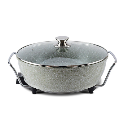 韩式电火锅锅8L大容量家用不粘电炒锅炖煮煎烤涮一体锅商用6-10人