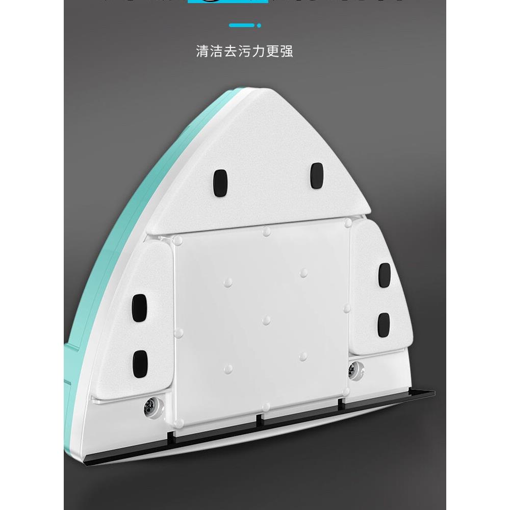 三角形玻璃擦配件清洁布胶条卡扣皮条擦玻璃器刮水条加厚棉布外壳