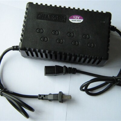 新款千汇12V5A汽车电瓶充电器适用于36-45AH铅酸电池