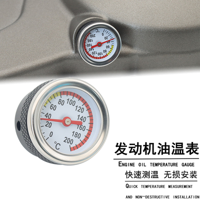 奔达金吉拉/灰石QJ闪300 GV300改装机油表油温表引擎温度表配件