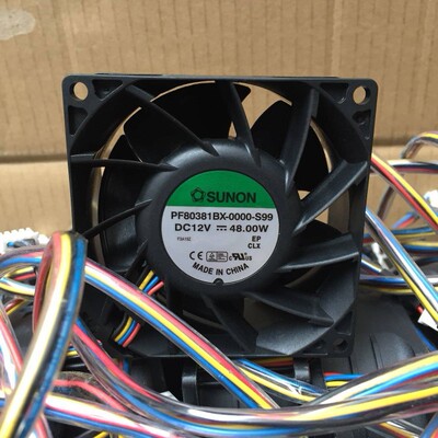建准 PF80381BX-0000-S99 12V 48W 4A 8038增压高转速散热风扇8CM