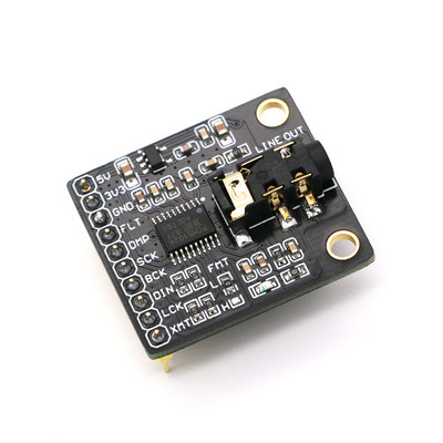 PCM5102A 立体声DAC 数模转换器 PLL语音模块 I2S音频播放模块