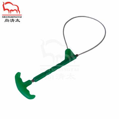 OVU厂家直属销金属伸套套猪绳塑料把套猪绳 可缩灵活抓猪专用金绳