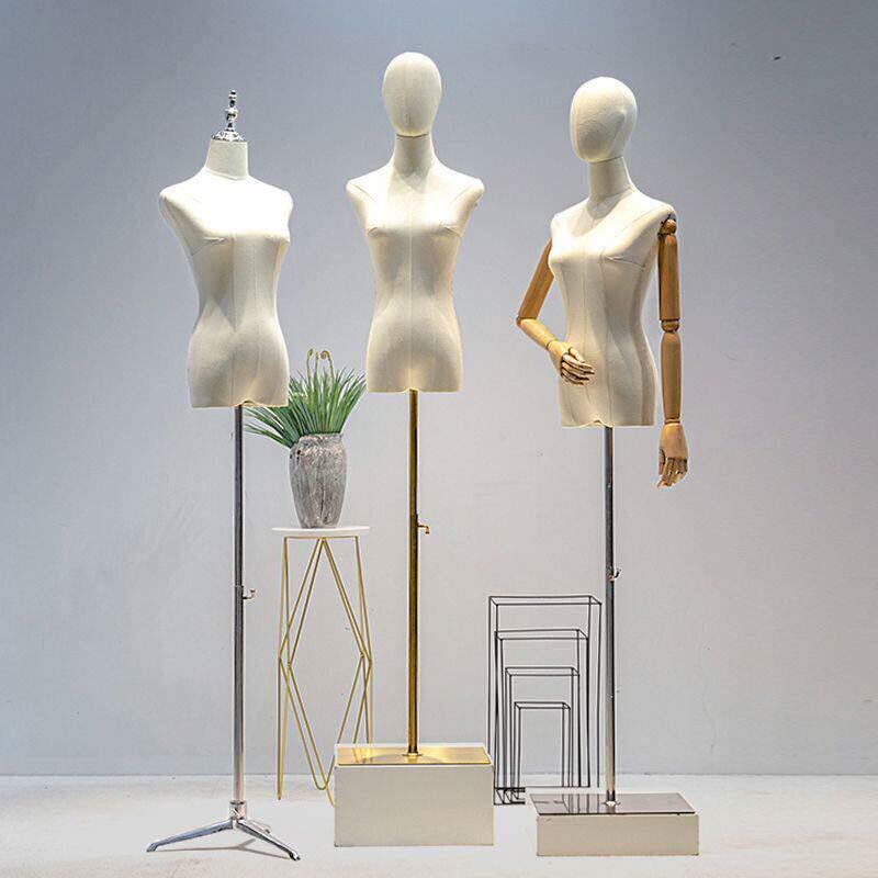 服装店模特道具女半全身女装仿真人台衣服展示架婚纱人体模特半身