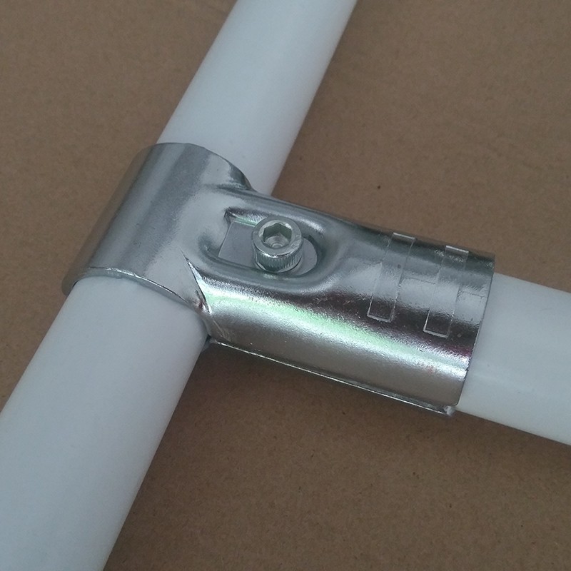 线棒镀铬金属接头28mm精益管组合链接件工作台货架紧固件卡扣卡子