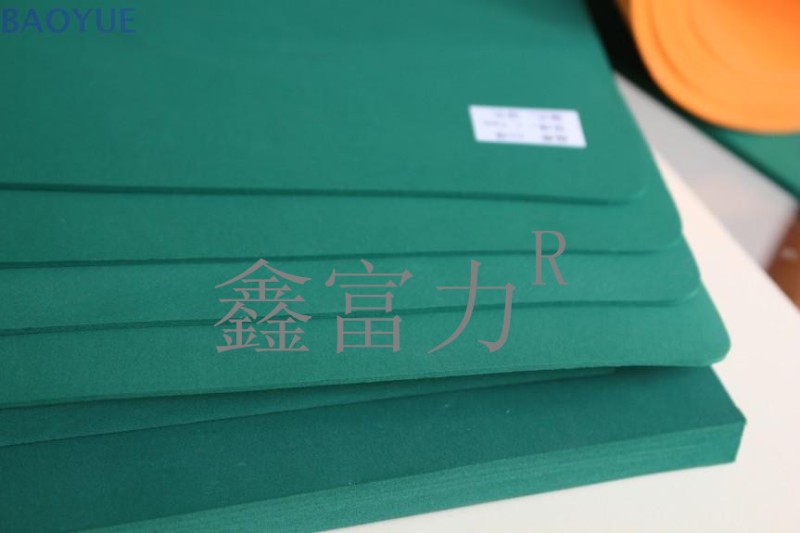 绿色刀模泡棉55度进口圆刀OCA口罩机刀模泡棉垫刀泡棉橡胶高弹绵