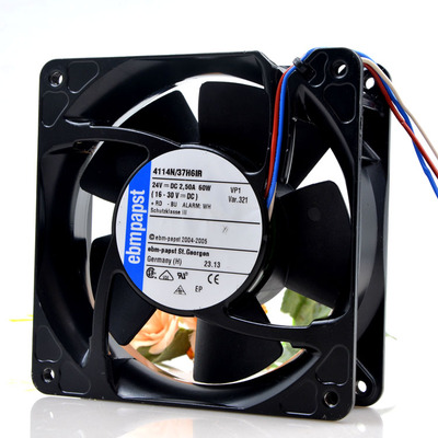 ebmpapst 4114N/37H6IR 24V 2.50A 60W 12038 12CM铝框变频器风扇