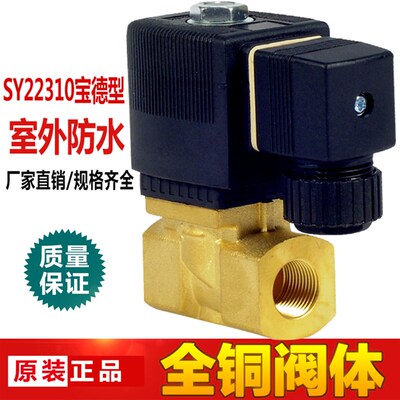 森亚宝德型4分室外防水电磁阀水阀 6213-04 SY22310-15 220V包邮