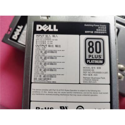 全新DELL R740 R840 T640 R640 R940服务器电源D2000E-S0 XYK93