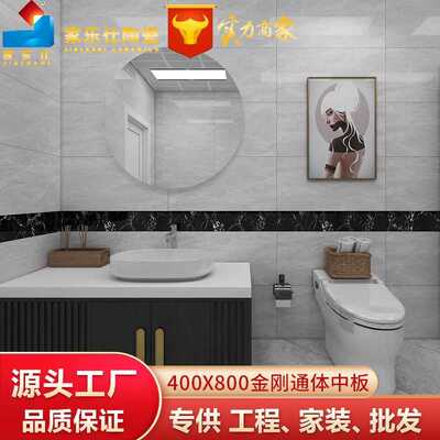 通体大理石瓷砖客厅中板墙砖400x800 厨房卫生间阳台墙面砖