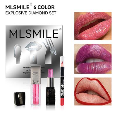 Lipstick lip liner唇釉混合套装 显白易上色唇部彩妆套装