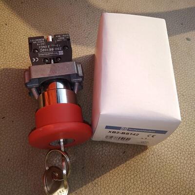 Techpushbutton带钥匙急停按钮开关XB2-BS142 紧急停止ZB2-BE102C