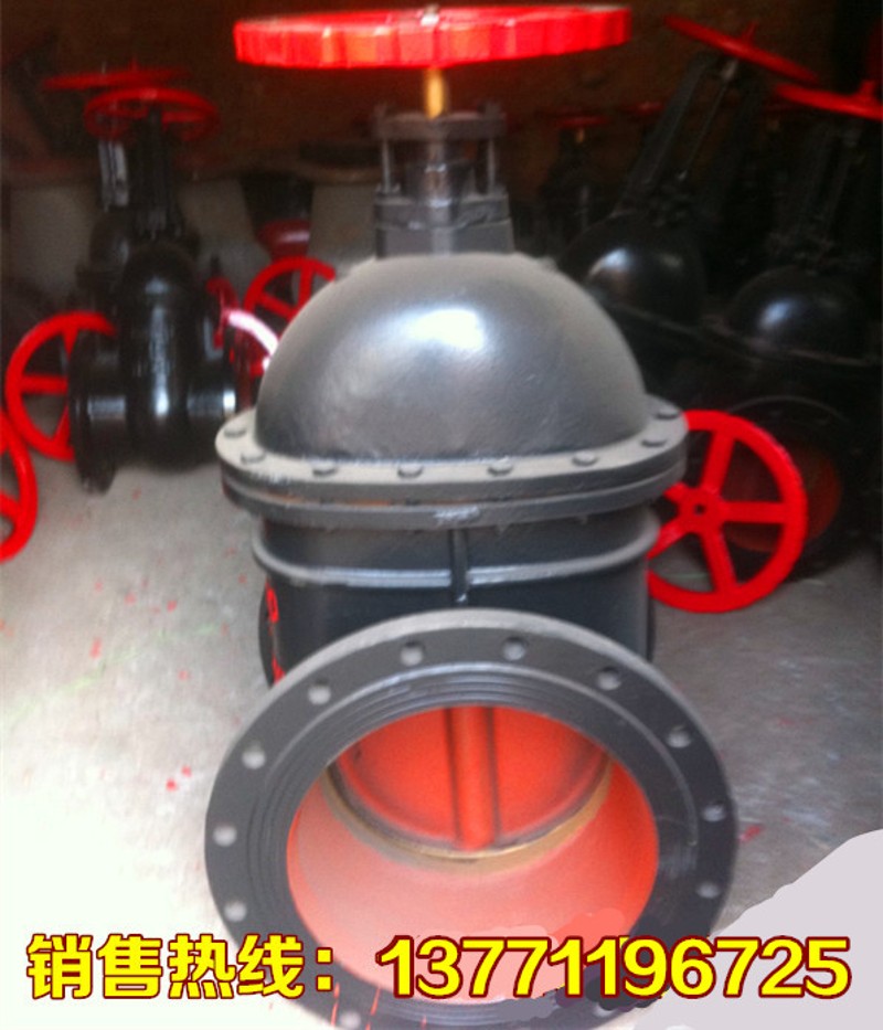 Z45T-10/16铸铁法兰暗杆楔式闸阀消防阀门水阀DN300 DN350 DN400