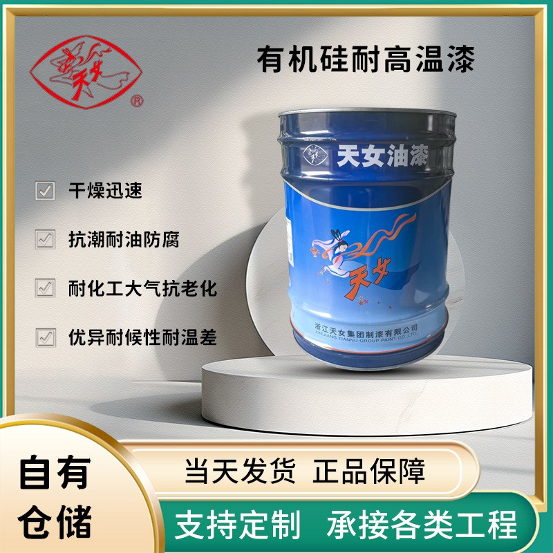 仓库直销特价天女有机硅耐高温漆正品保障高温设备表面高耐热涂装