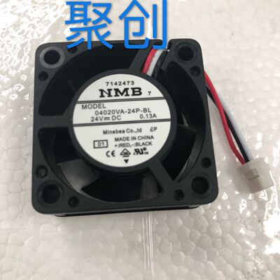 原装NMB 4CM 04020VA-24P-BL 24V 0.13A三线 安川驱动器专用风扇
