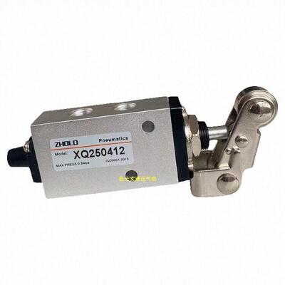 ZHOLO卓良气动机械滚轮阀手动开关阀气缸换向阀XQ230412 XQ250412