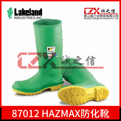 雷克兰87012HAZMAX钢头钢底PVC防化靴防酸碱绝缘防砸防刺穿防化靴